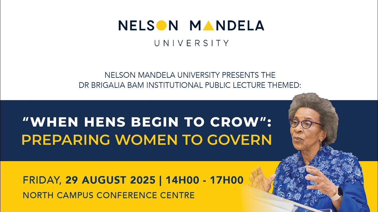 Mandela University's Dr Brigalia Bam Institutional Public Lecture - YouTube
