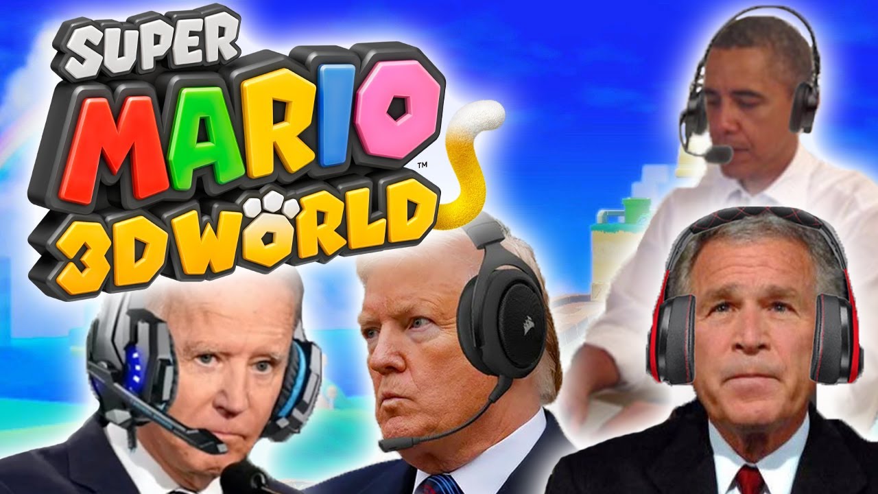 US Presidents Play Super Mario 3D World - YouTube