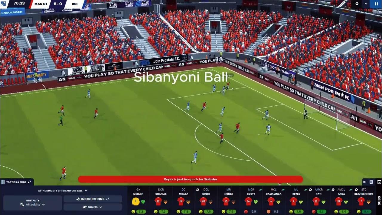 FM23 (Gegenpress 3-4-2-1 attacking tactics) in position. - YouTube