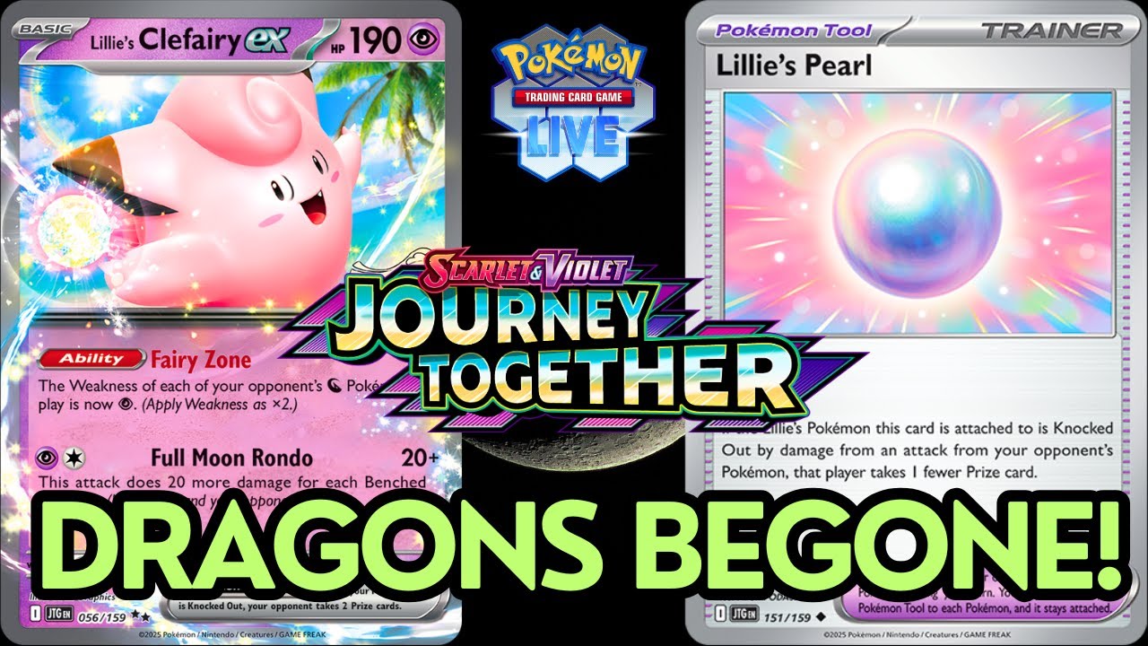 Lillie's Clefairy ex is the BEST new Journey Together deck! - YouTube