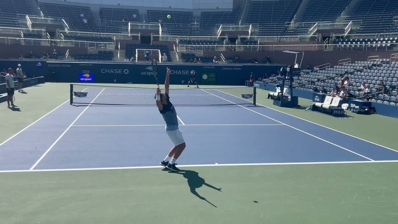 Stan Wawrinka & Casper Ruud Practice Points at 2022 US Open - 4K 60fps ...