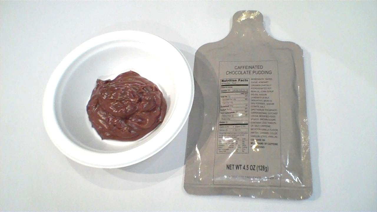 Review: MRE Caffeinated Chocolate Pudding - YouTube