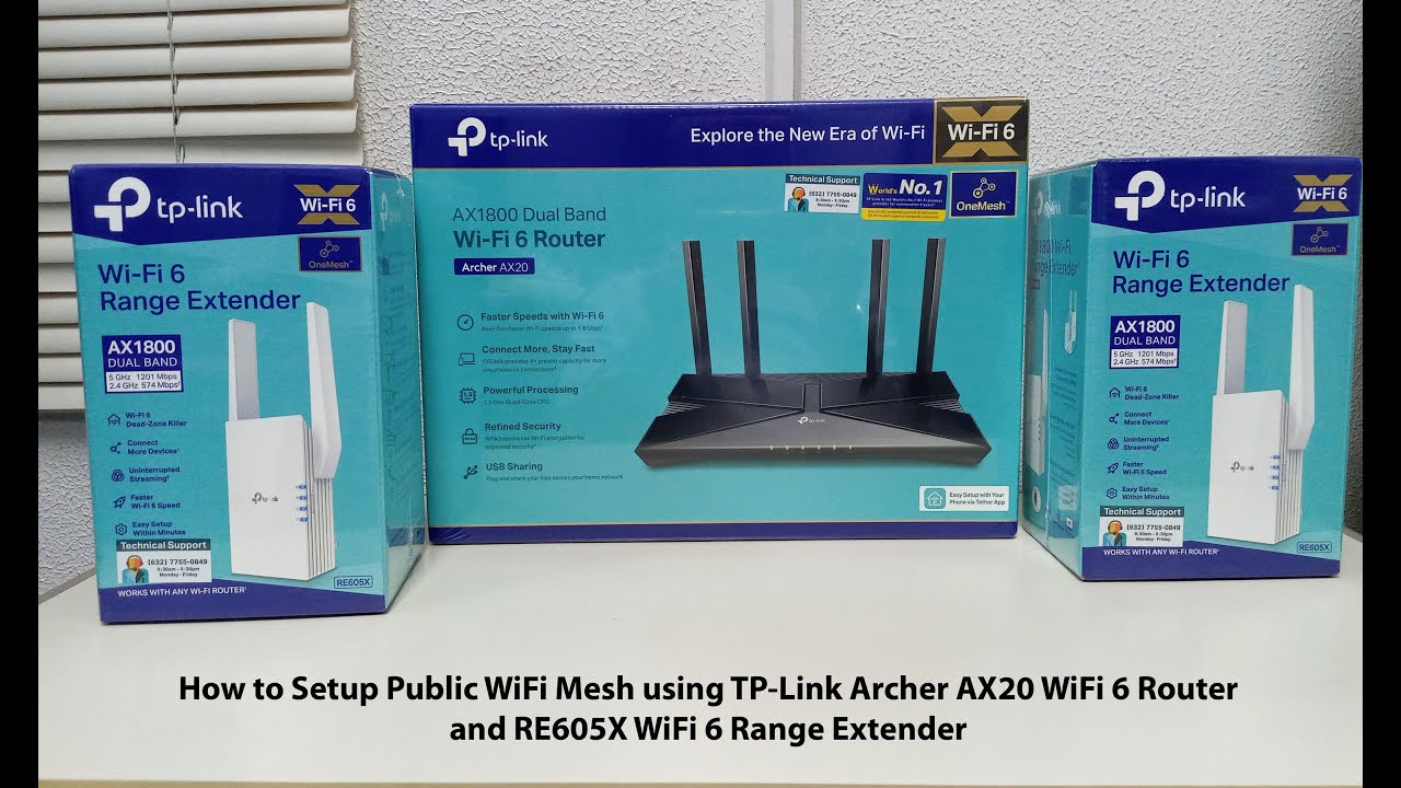 #NetKB001 - Setup Public WiFi Mesh using TP-Link Archer AX20 WiFi 6 ...