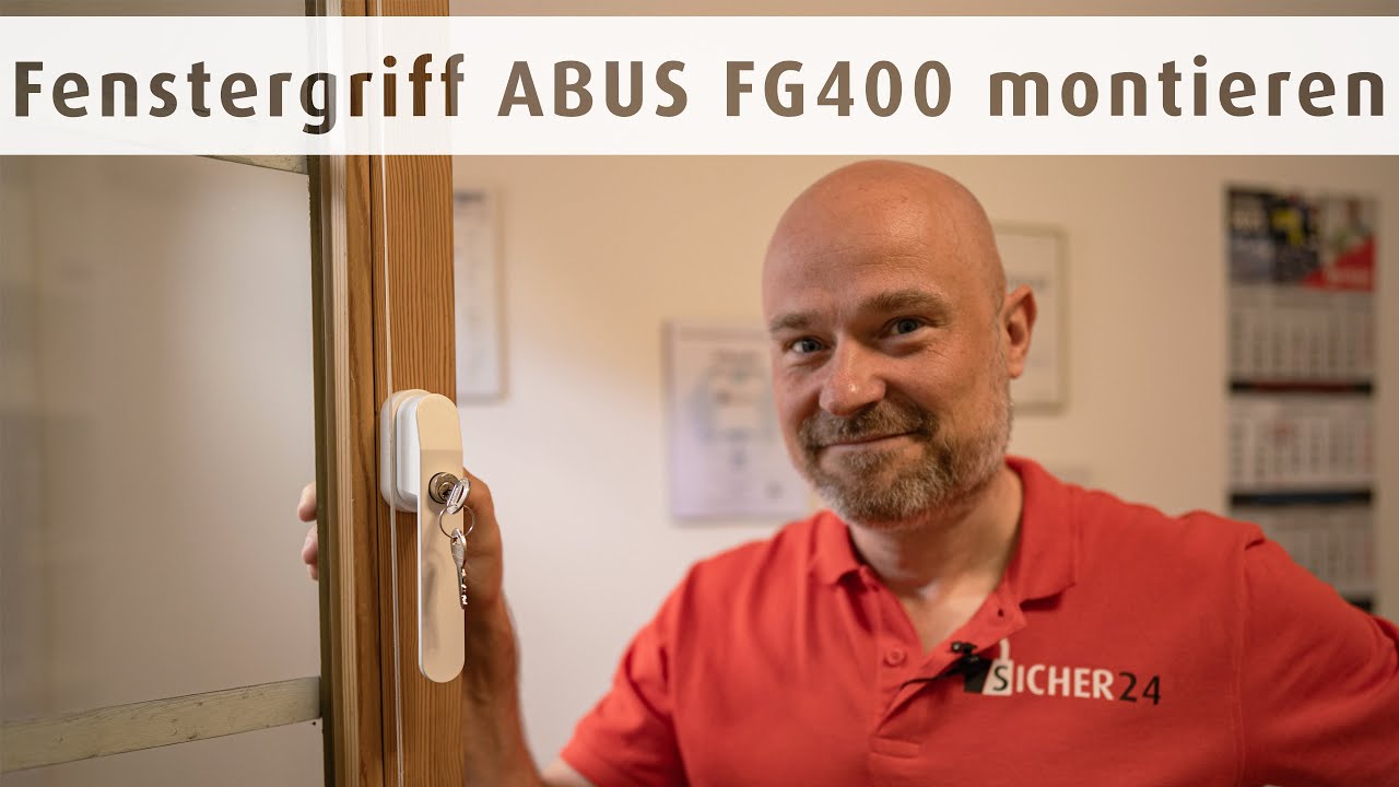 Fenstergriff anbauen - am Beispiel des abschließbaren Fenstergriffes ...
