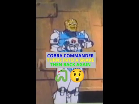 Cobra Commander turns into a snake then back again | GI Joe Easter egg ...