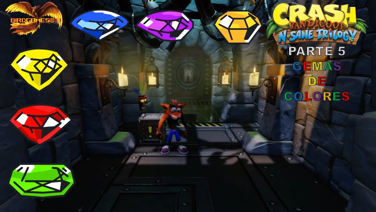 CRASH BANDICOOT N SANE TRILOGY PARTE 5: CRASH 1 - GEMAS COLORES (XSX ...