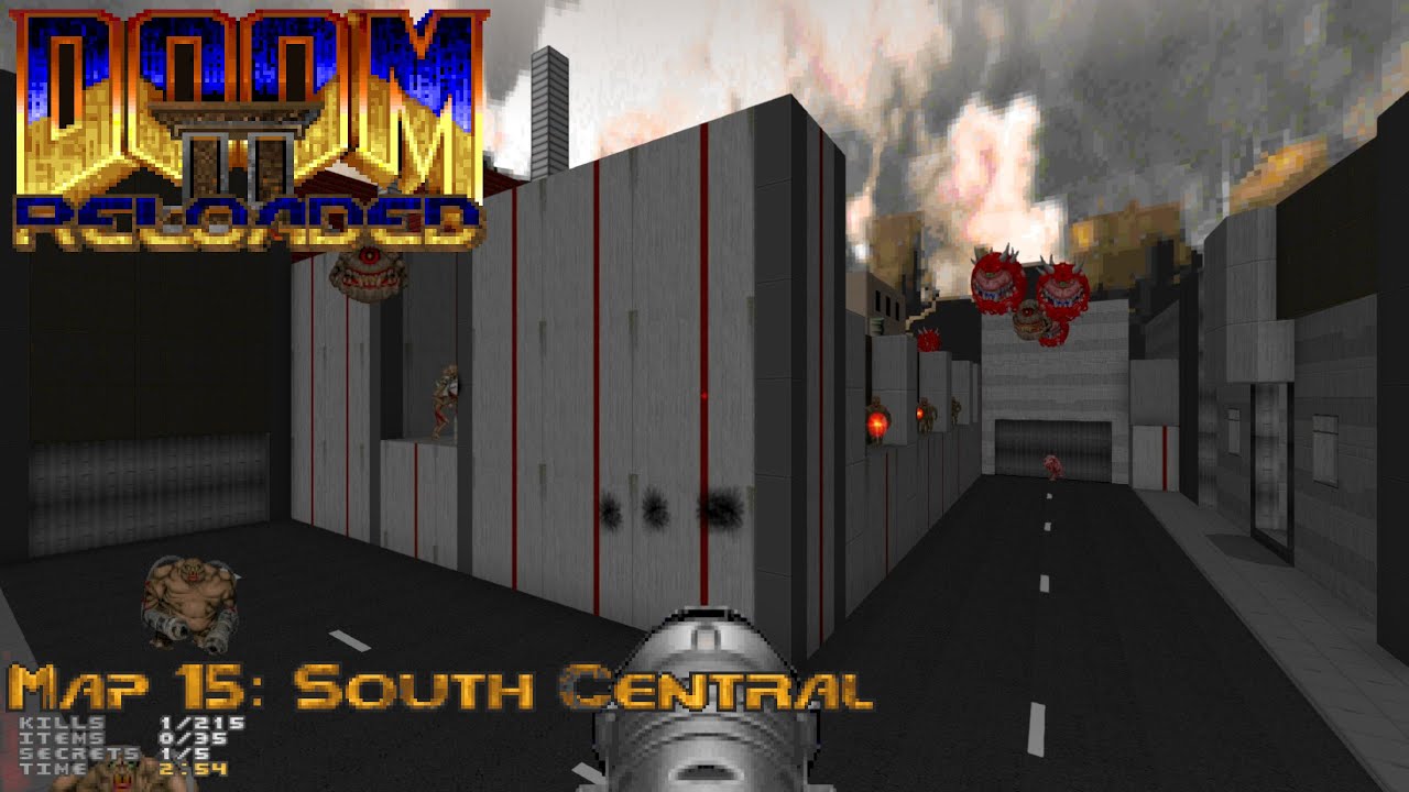 Doom 2 Reloaded - Map 15: South Central (UVMax 8:11) - YouTube