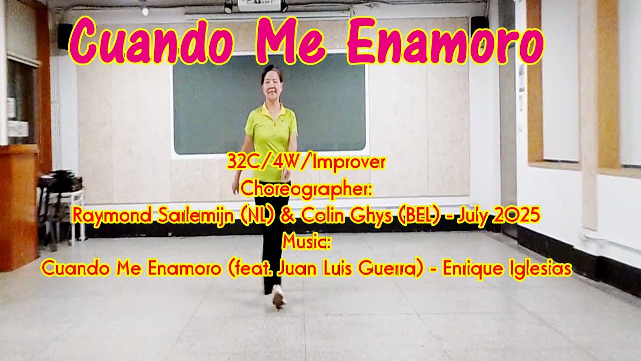 Cuando Me Enamoro - Line Dance (Improver) | Demo by Karen Lee(TW) - YouTube