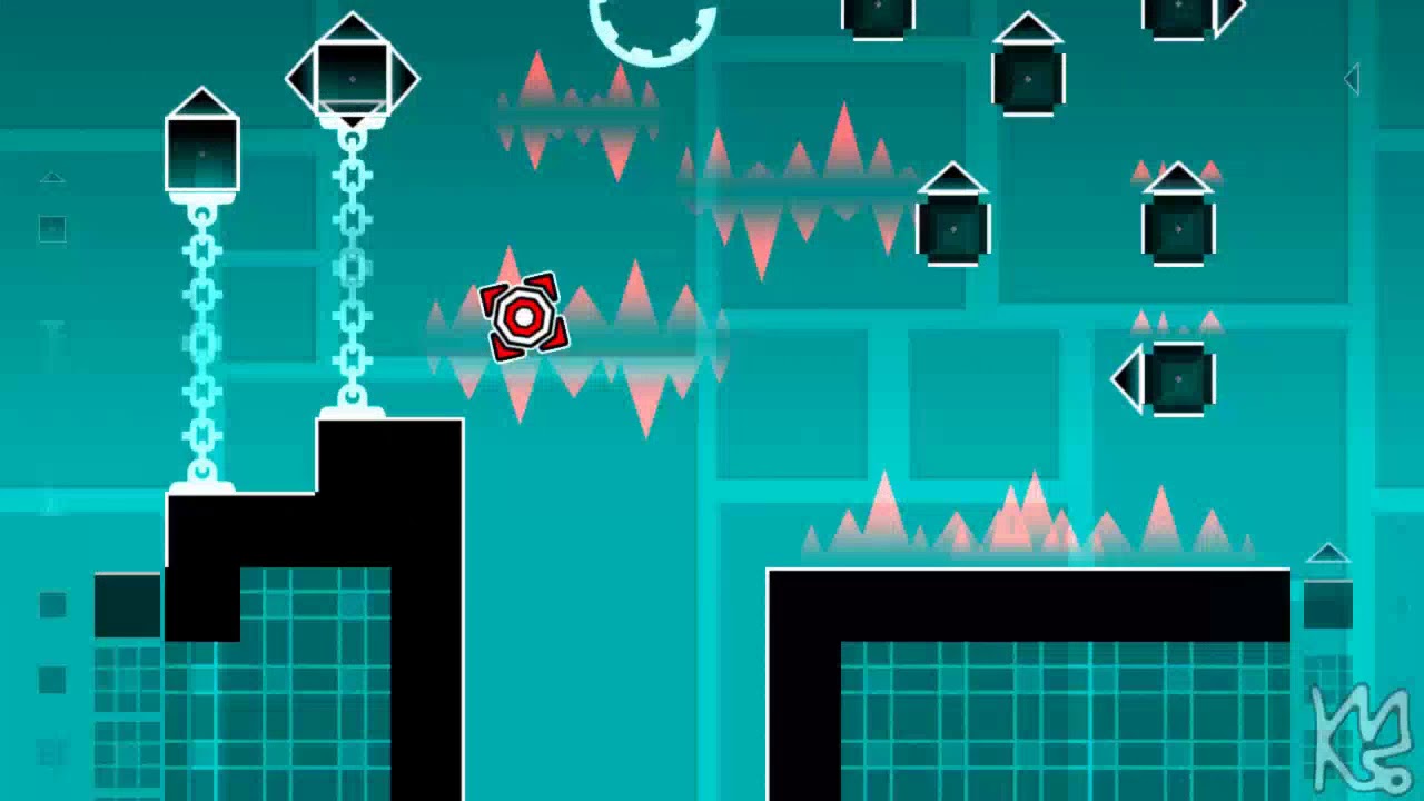 Geometry Dash - ice cave by KeTiS (Easy Demon) Complete (Live) - YouTube