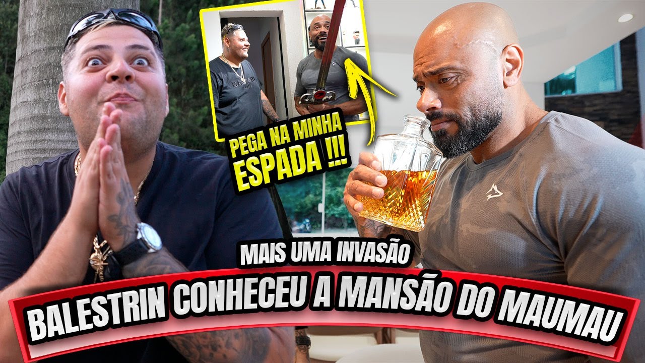 BALESTRIN CONHECEU A MANSÃO DO MAUMAU E PEGOU NA ESPADA DELE - LA ELE ...