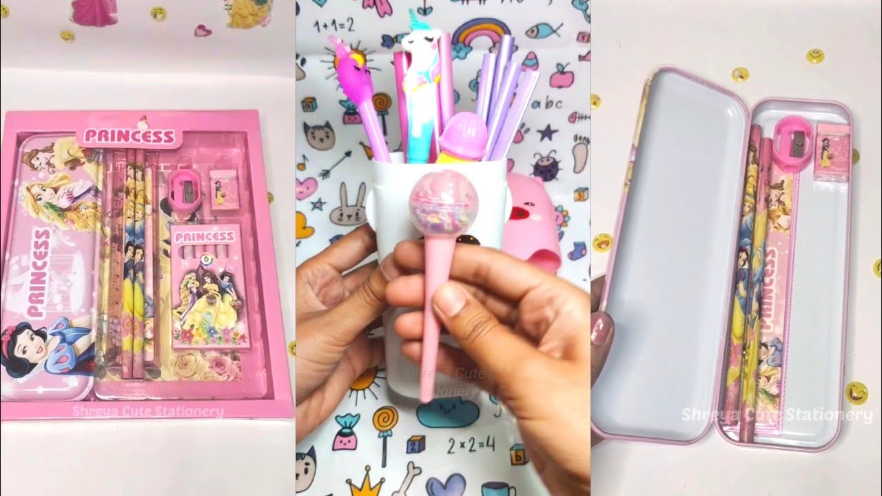 Unboxing Cute Barbie Pencil Case | Filling 90s Pencil Box, Fancy ...