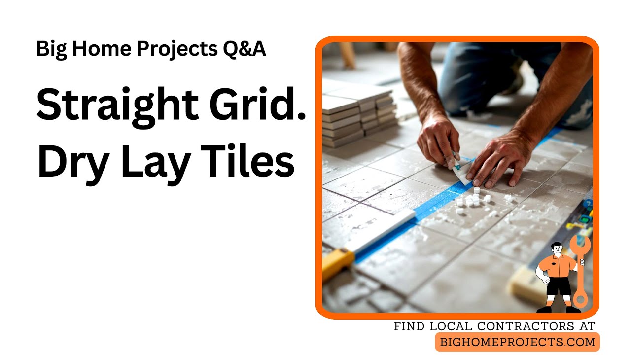 Snapline Grid Dry-Lay Tile Guide for Large-Format Floors - YouTube