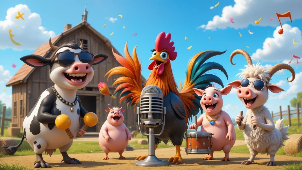 Farm Animal Sounds Song | Fun Kids Song with Animal Noises & Dance ...