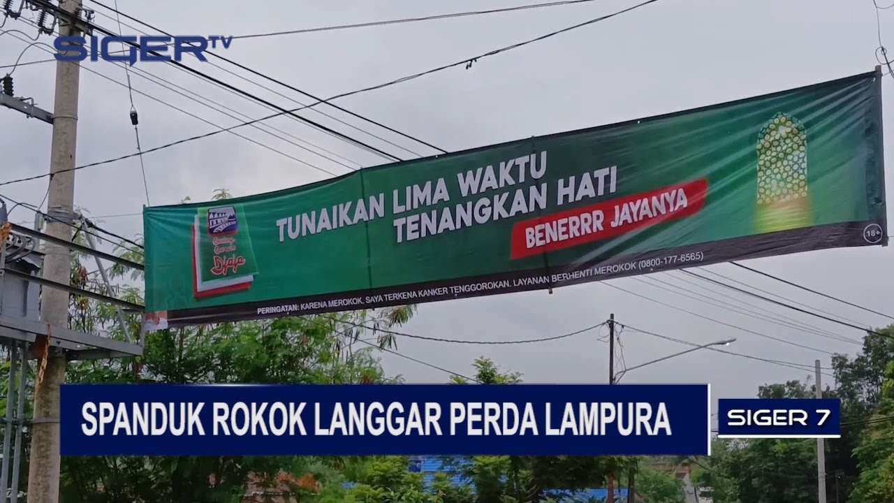 SPANDUK ROKOK LANGGAR PERDA LAMPURA - YouTube
