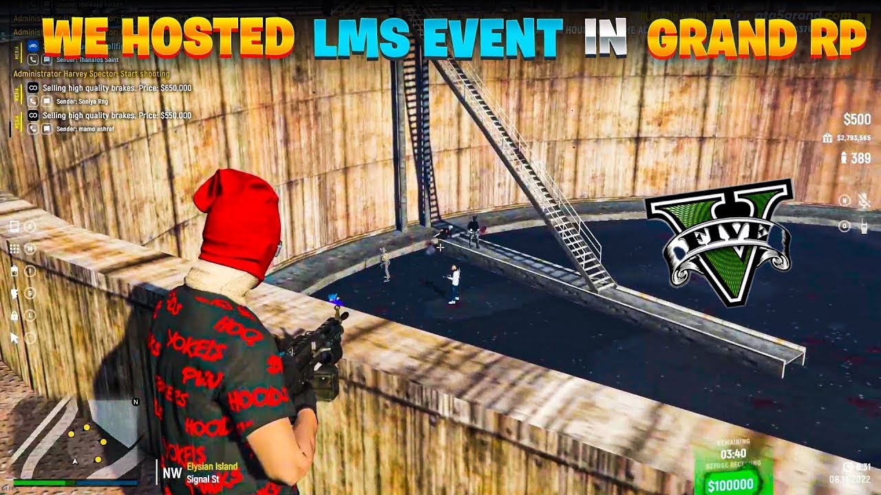 GTA Grand RP || We Hosted LMS EVENT in "Gta V Grand Rp-EN1" || #3 - YouTube
