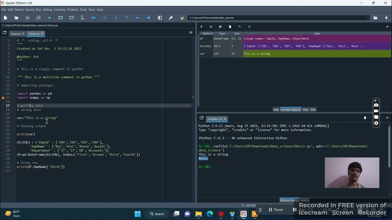 Basics Of Coding Python Youtube