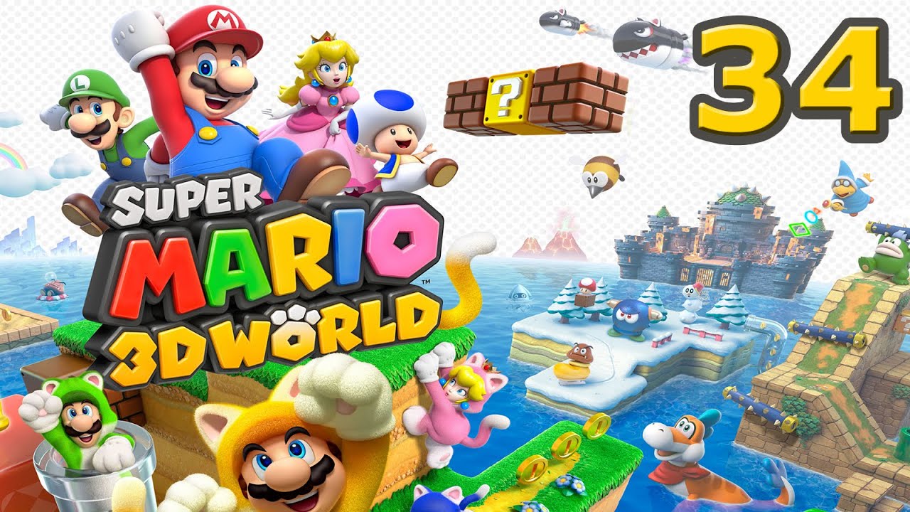 Let's Play Together Super Mario 3D World (Part 34) - Das große Finale ...