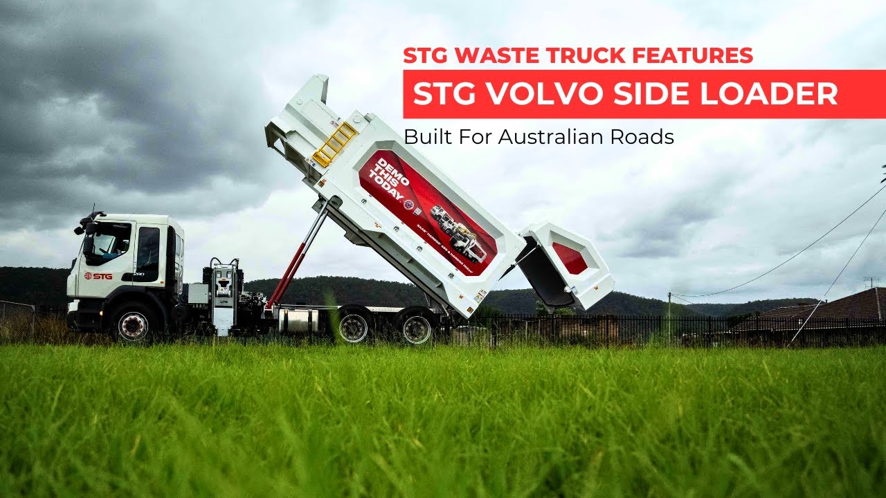 Volvo Side Loader - STG Waste Truck Features: Built For Australian ...