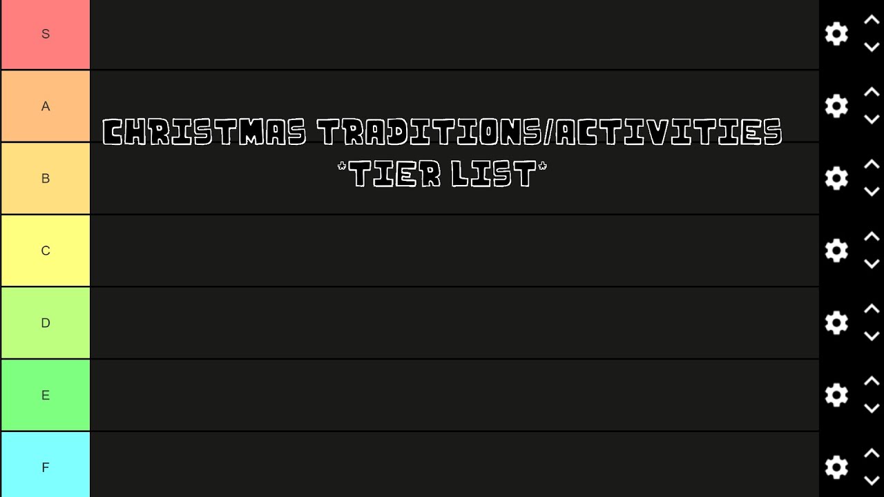Christmas Traditions/Activities *TIER LIST* - YouTube