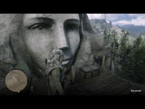 Face in cliff Rdr2 - YouTube