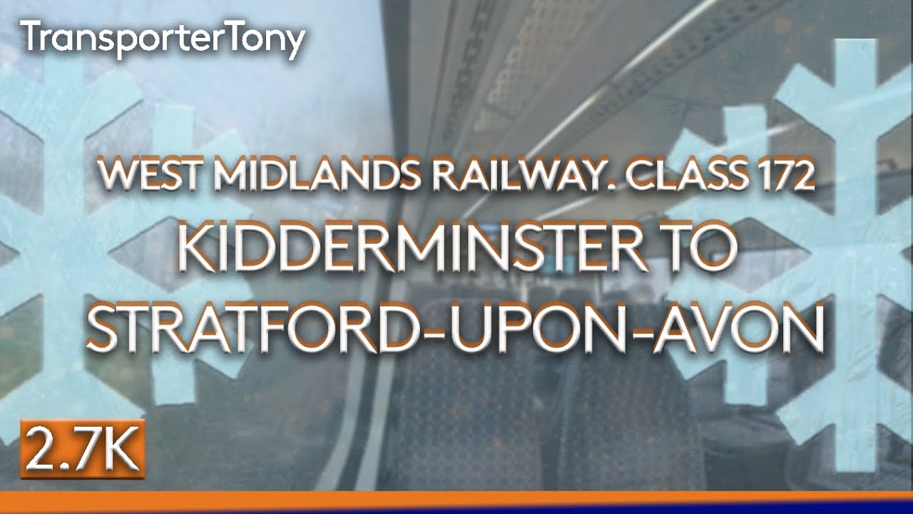 [SNOW AND ICE] WMR Class 172 Full journey from Kidderminster to ...