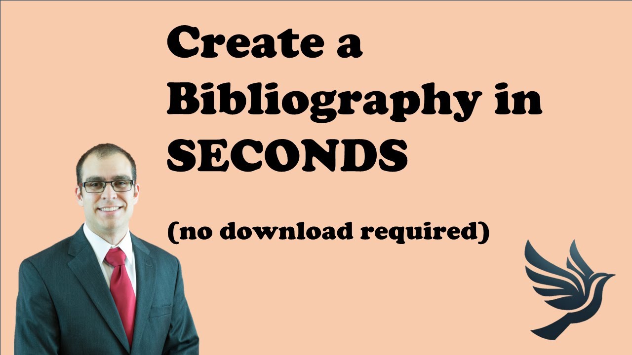Create a bibliography FAST and EASY - YouTube
