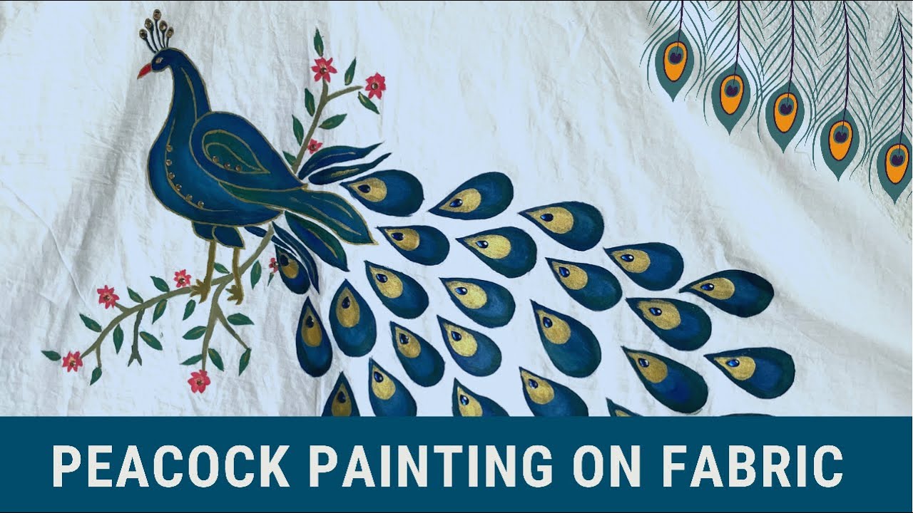 Peacock Designs For Fabric Painting On Cloth