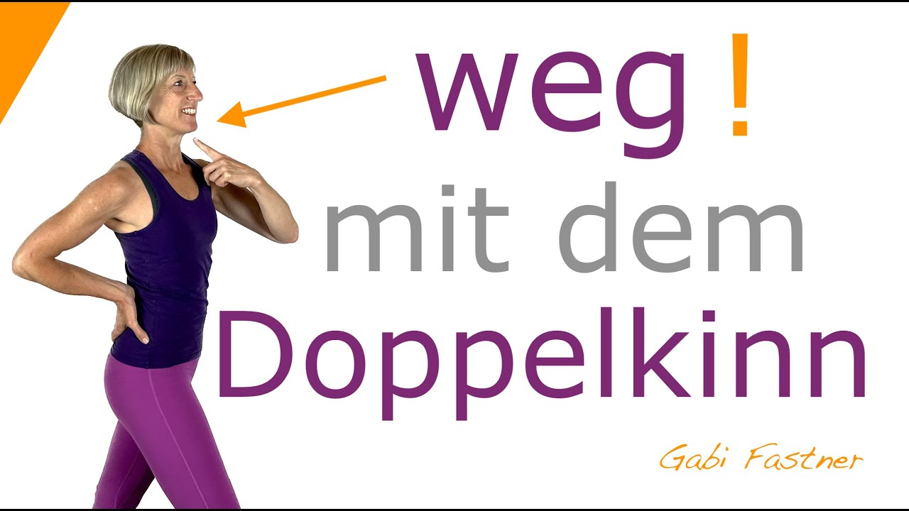 ️ 8 min. schnelle und effektive Übungen gegen Doppelkinn | ohne Geräte ...