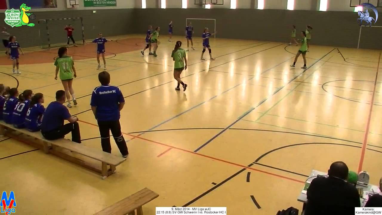 22:15 (8:8) SV GW Schwerin I vs. Rostocker HC I - 9.3.2014 - YouTube
