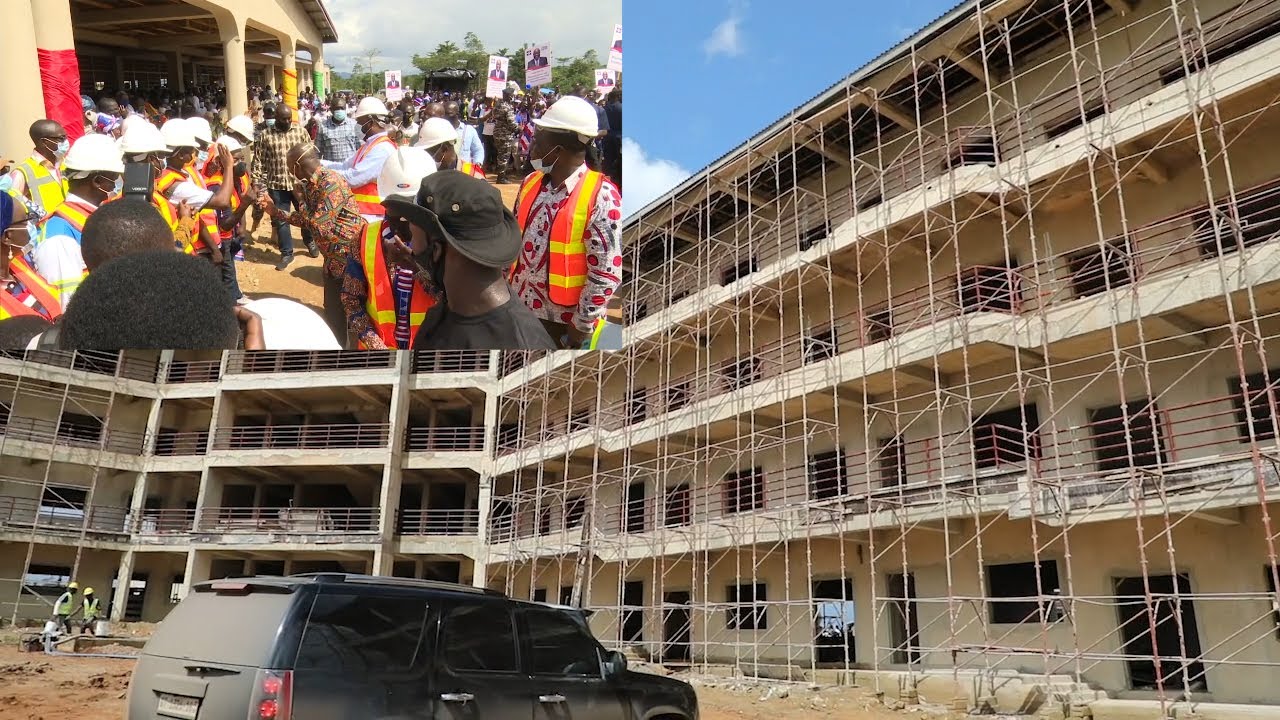 Prez Akufo Inspect New SHS Buildings In Eastern Region - YouTube