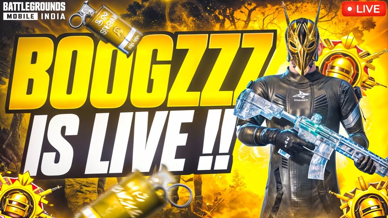 BGMI 3.7 UPDATE IS HERE | IGŁ٭BoOGzZz ♠️ | LIVE STREAM #BGMI # ...