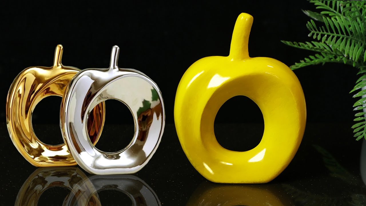 Apple showpiece || Birthday gift showpiece making at home || Easy ...