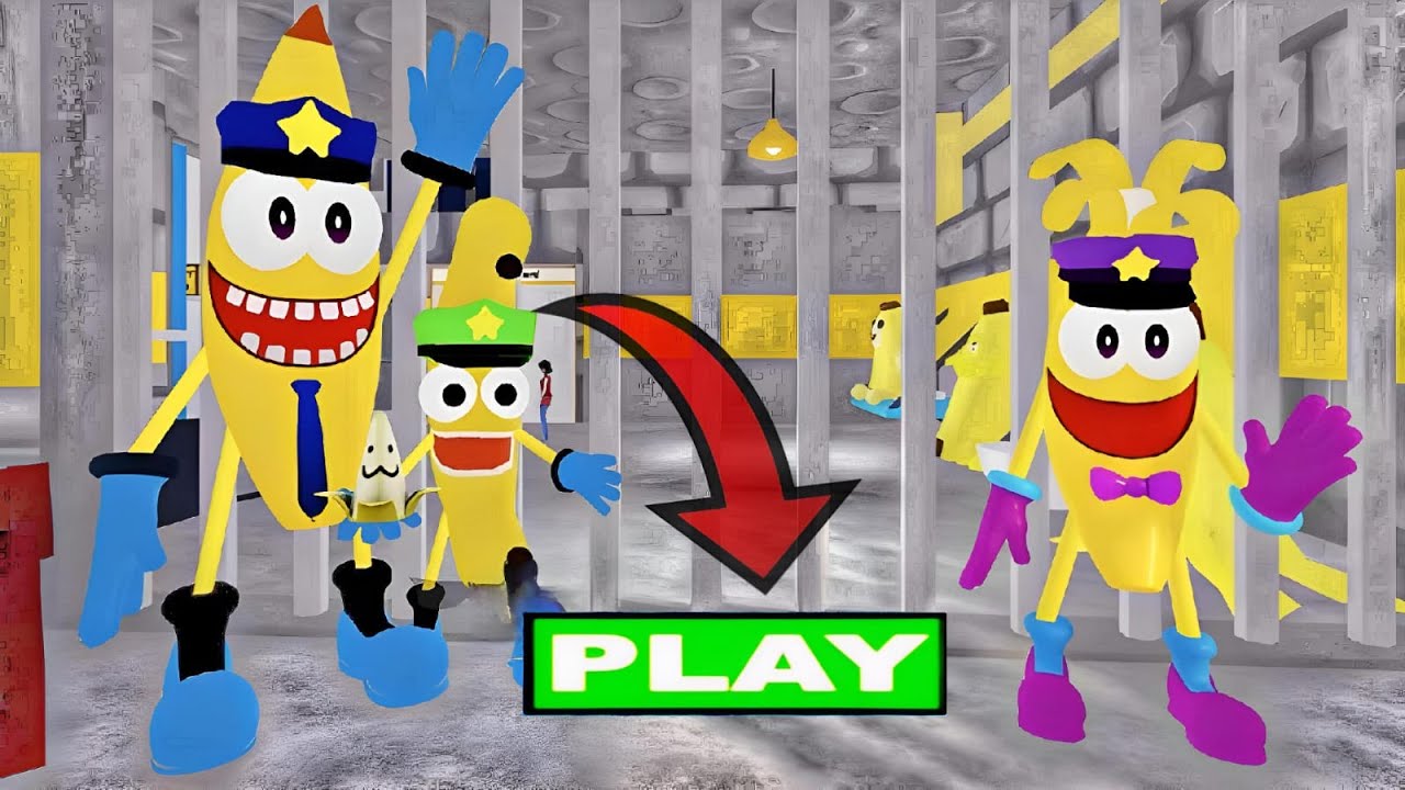 Banana Police Family Prison Run Escape ! | Gameplay Walkthrough ...