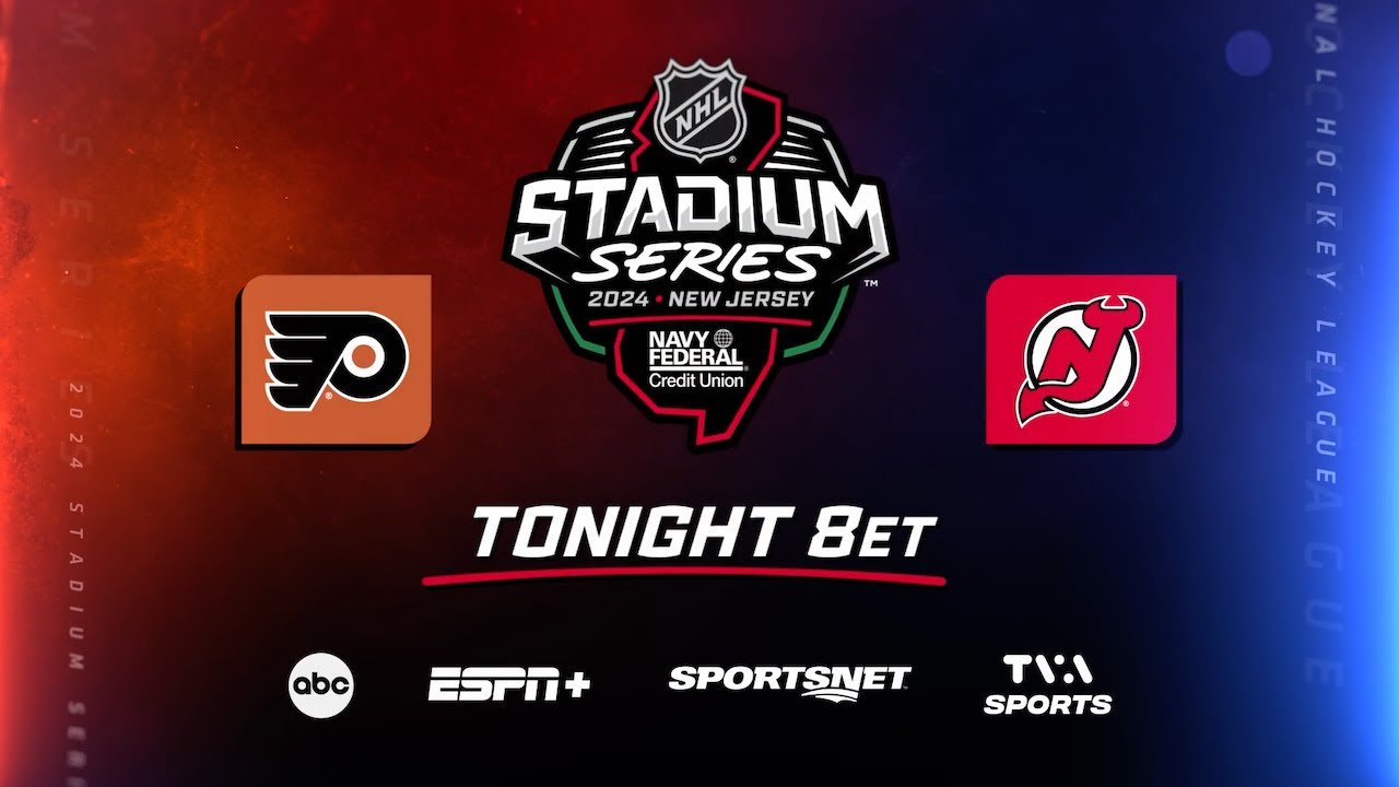 Flyers, Devils Clash at MetLife TONIGHT at 8PM | 2024 NHL Stadium ...