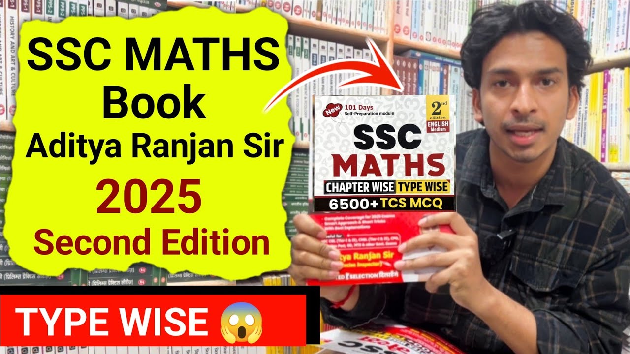 SSC Maths Book | Aditya Ranjan sir maths type-wise book review 2025 ...
