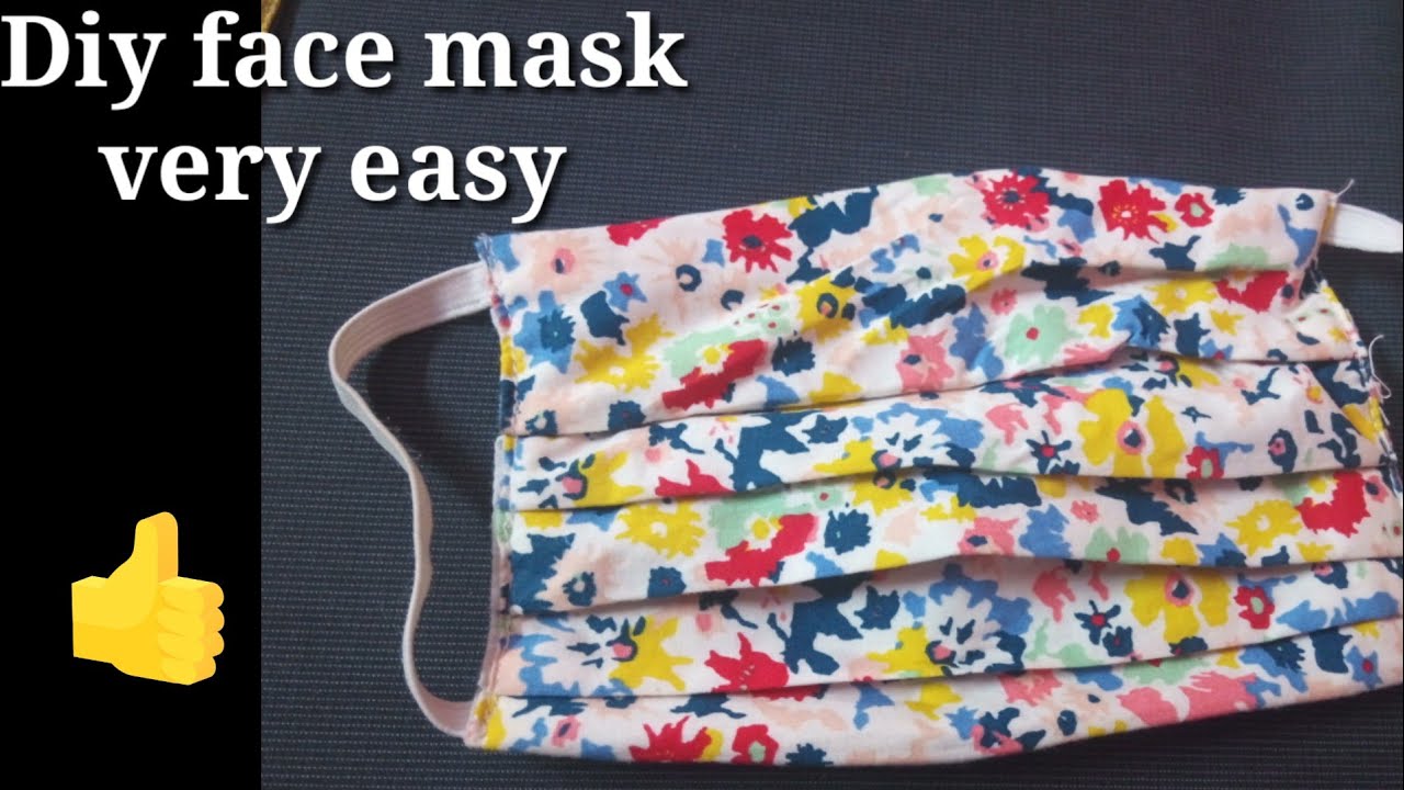 Diy face mask very easy step by step - YouTube