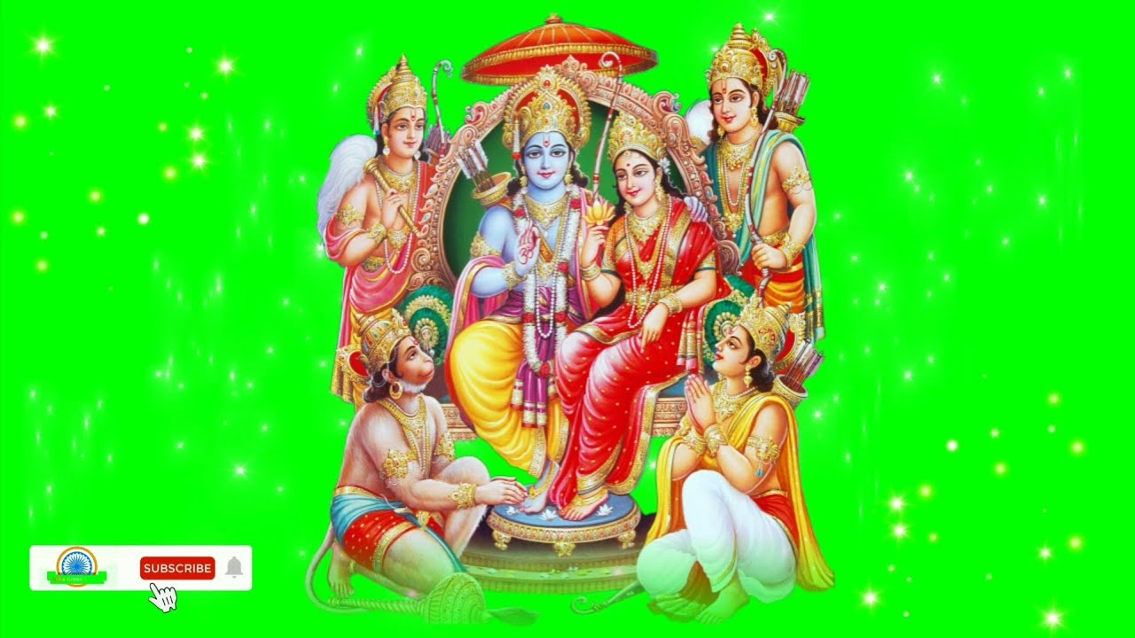 Hanuman green screen। Ram with sita green screen video animation। Ram ...