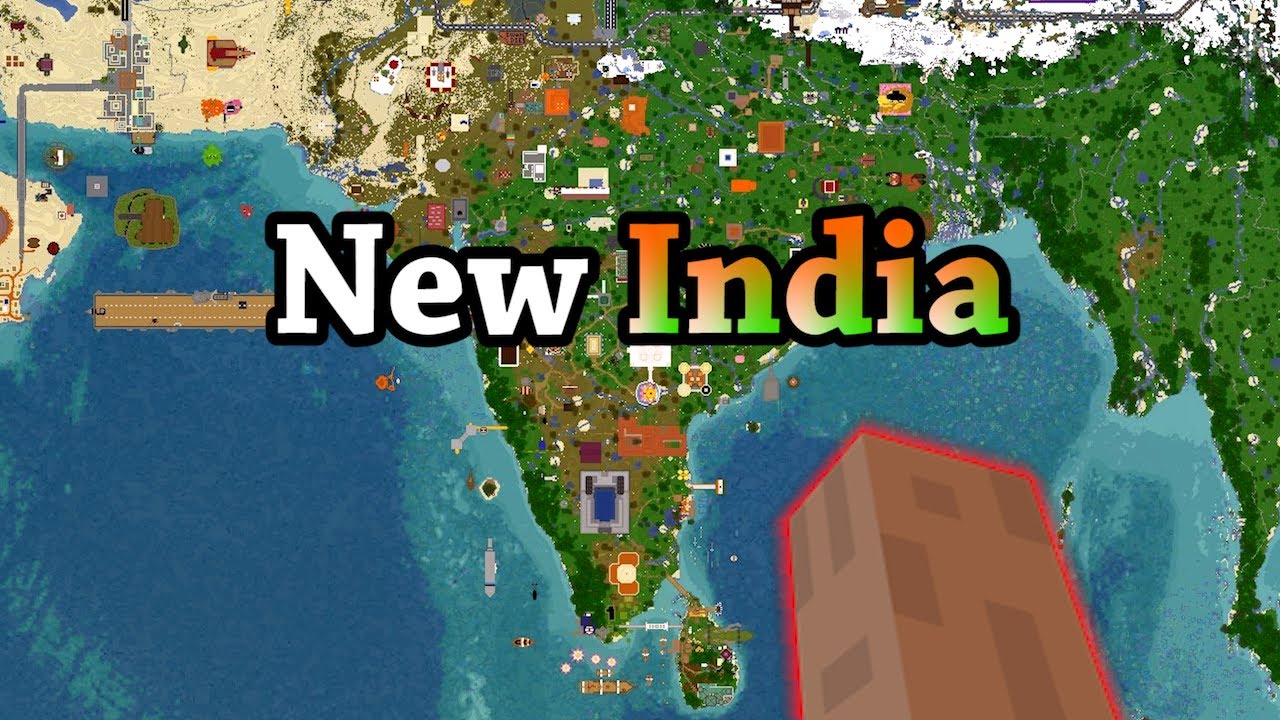 I Asked 300 Minecraft Players to Build A New India - YouTube