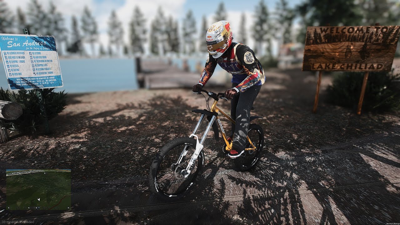 GTA 5 RP | Insane Downhill Bike Ride POV - YouTube