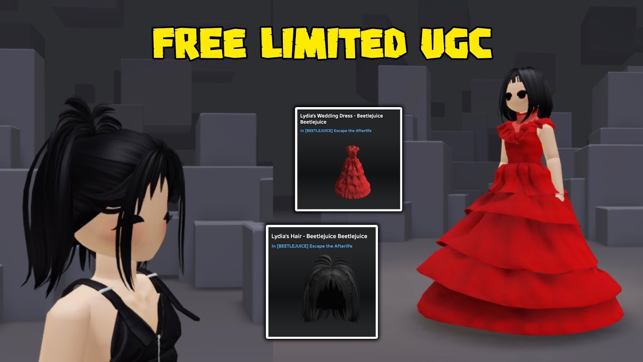FREE LIMITED ITEMS ON ROBLOX (Beetlejuice Escape the Afterlife event ...
