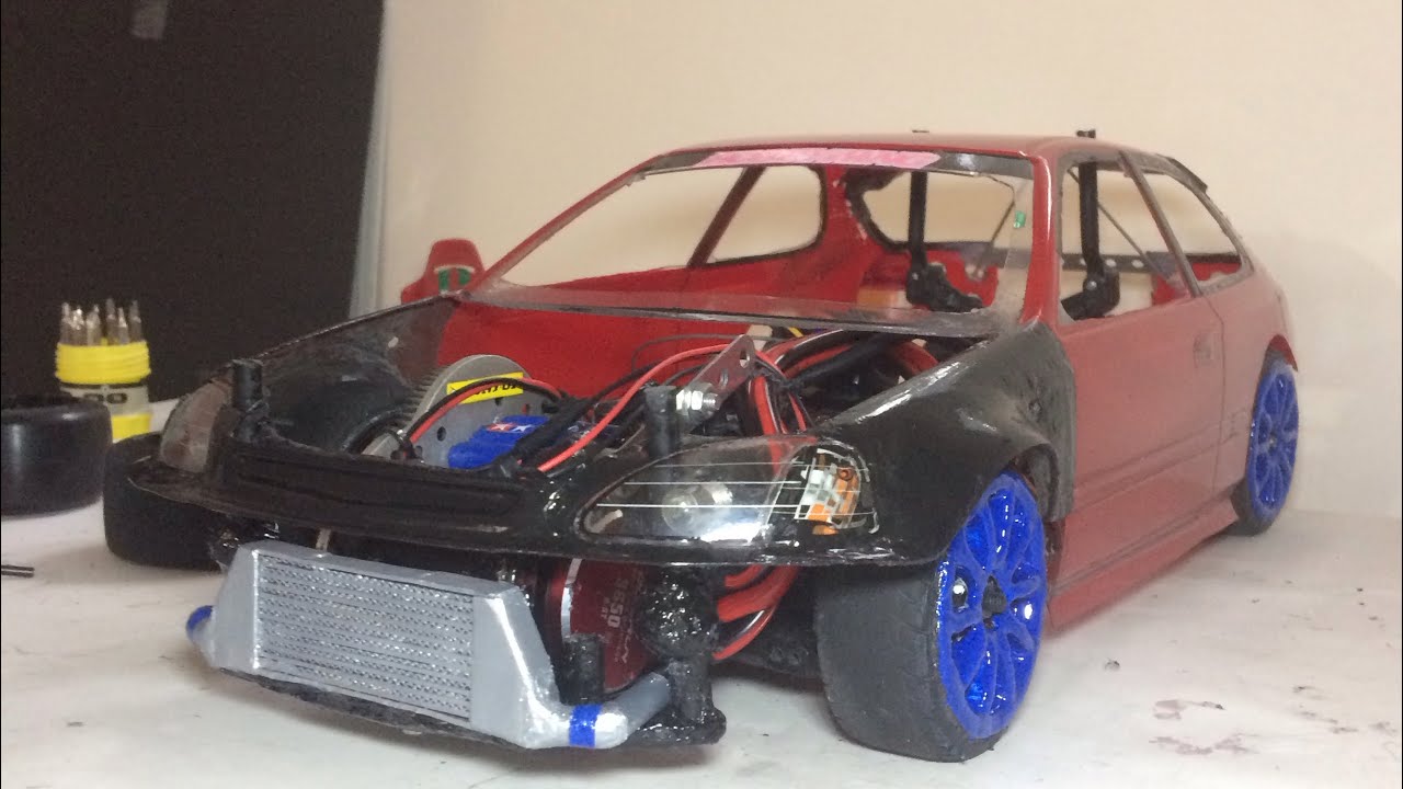 Slicks and Axle Exploded! Fwd Rc Drag Build - YouTube