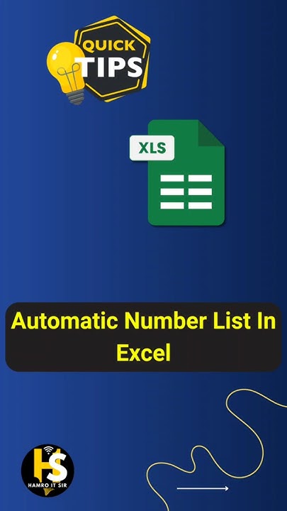 Noob vs Pro 🫰😃 Automatic Number List in Excel #excel #fpy #viralshorts - YouTube