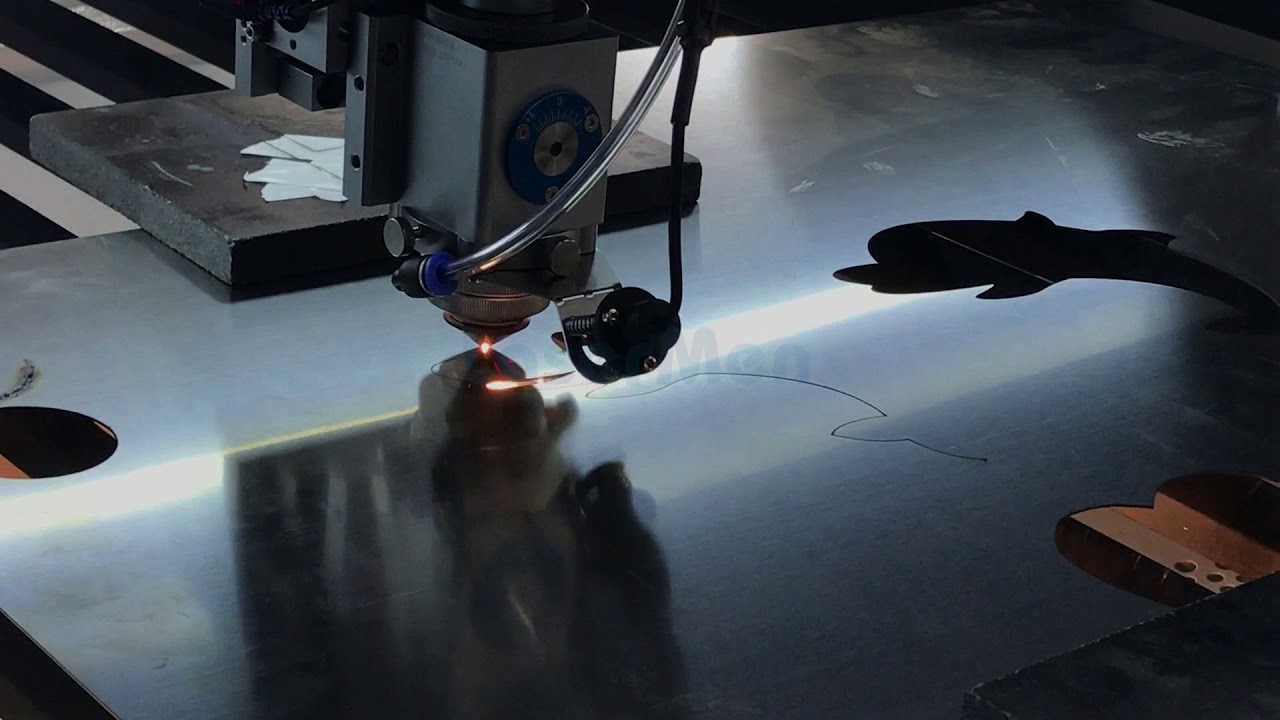 1325 hybrid co2 laser cutting machine for steel - YouTube