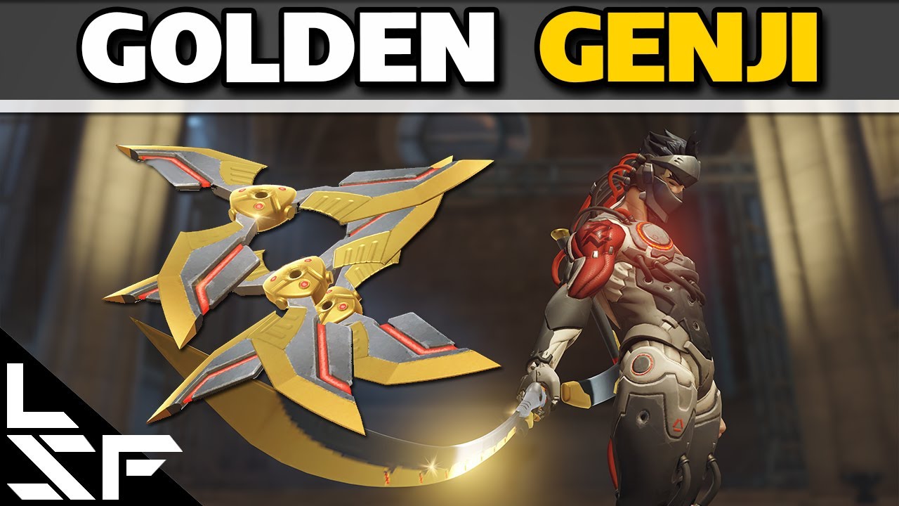 NEW GOLD WEAPONS - Overwatch Genji Blackwatch Gameplay - YouTube