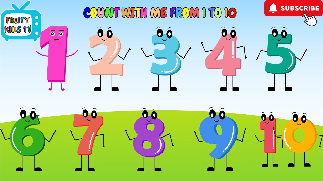 Counting 1 to 10 Song | Number Songs for Kids | Learn to Count ...