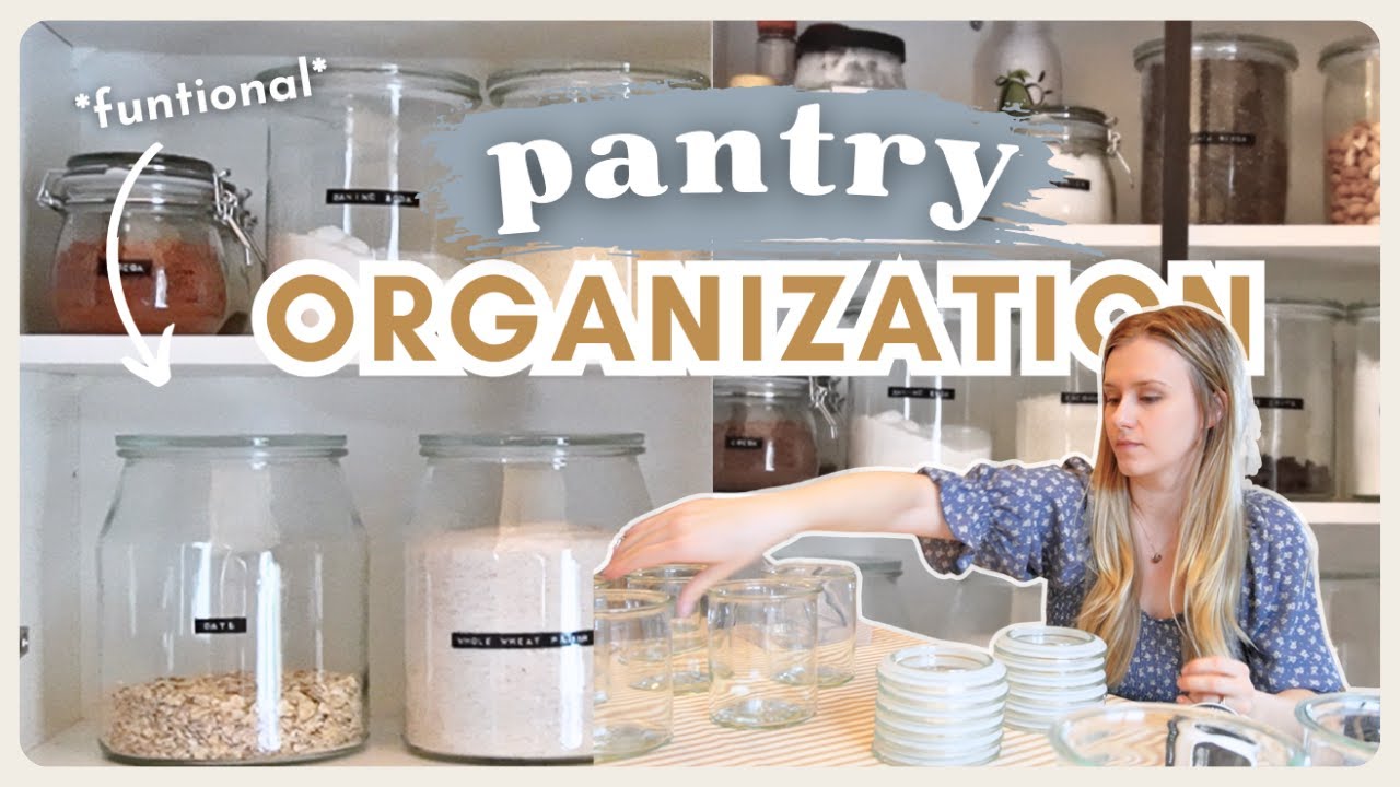 Practical Pantry ORGANIZATION | organize my baking pantry with me ...