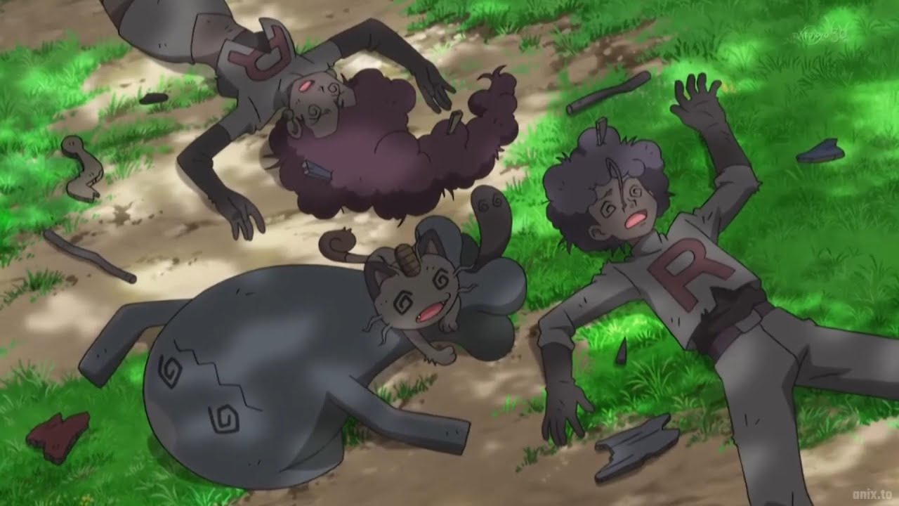 Jesse, James and Meowth [Musashi, Kojiro and Nyarth] with Swirly Eyes ...