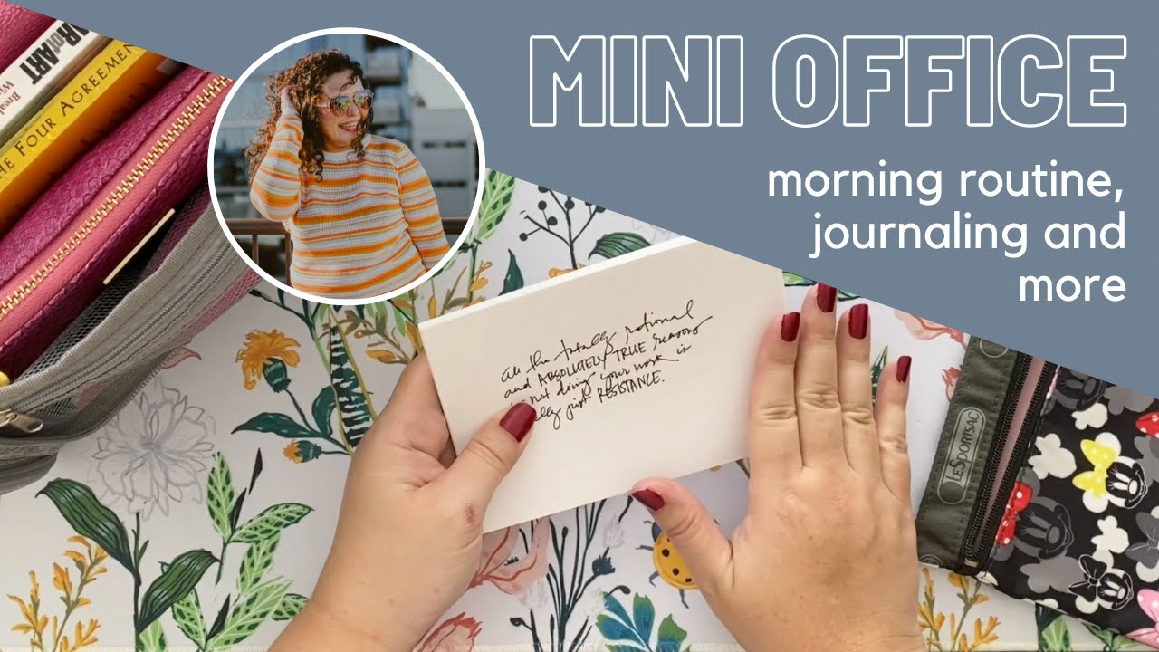 Mini Office, Morning Routine, Journaling and more - YouTube