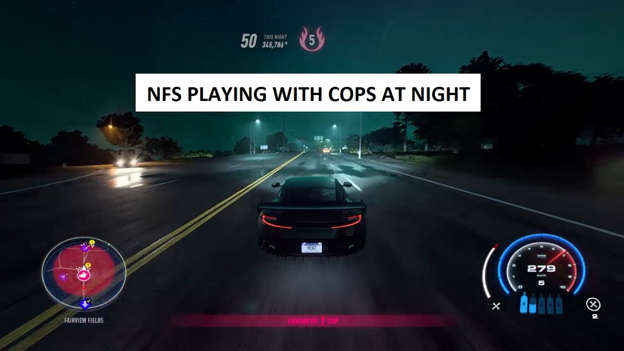 NFS Playing with Cops at Night. - YouTube
