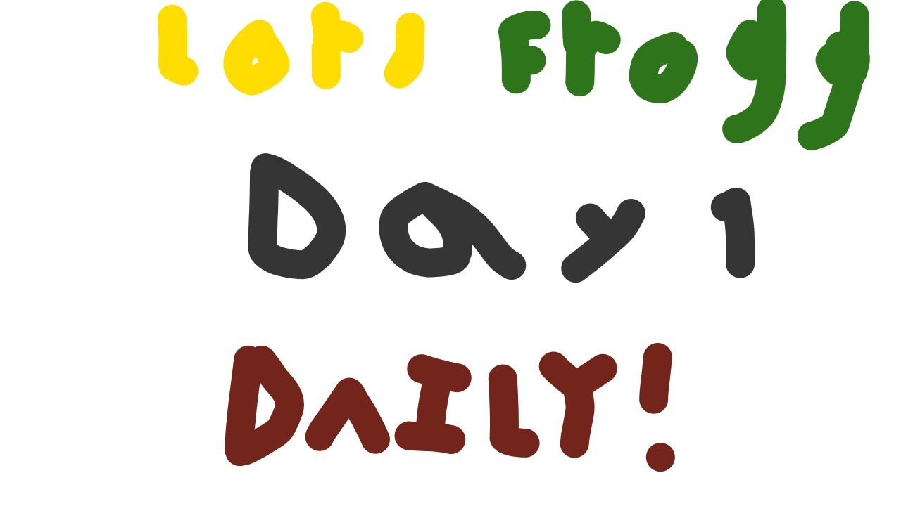 Lord Frogg Cavern Daily | Day 1 - YouTube